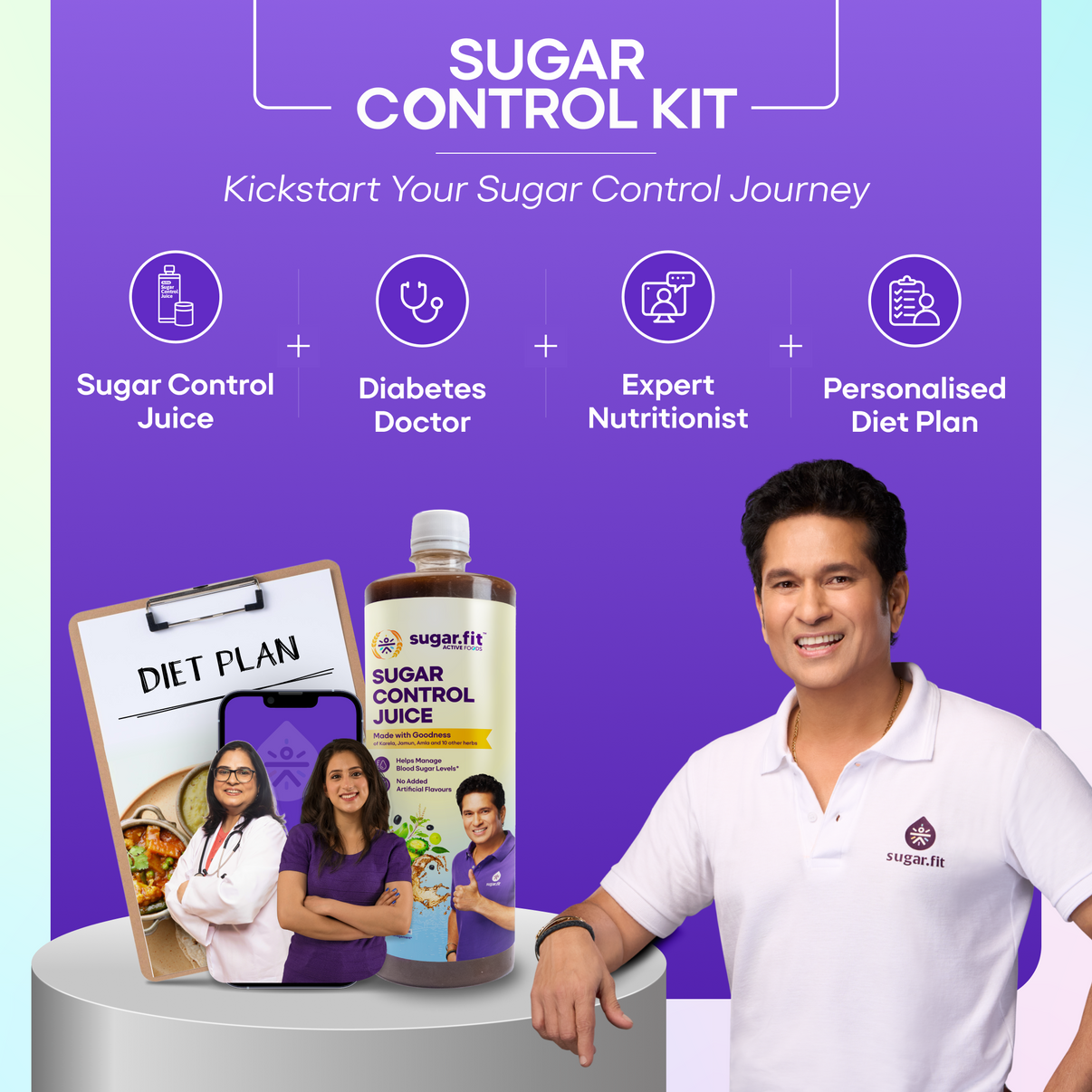Sugar.fit Sugar Control Kit - Entire Diabetes Management – Active Foods